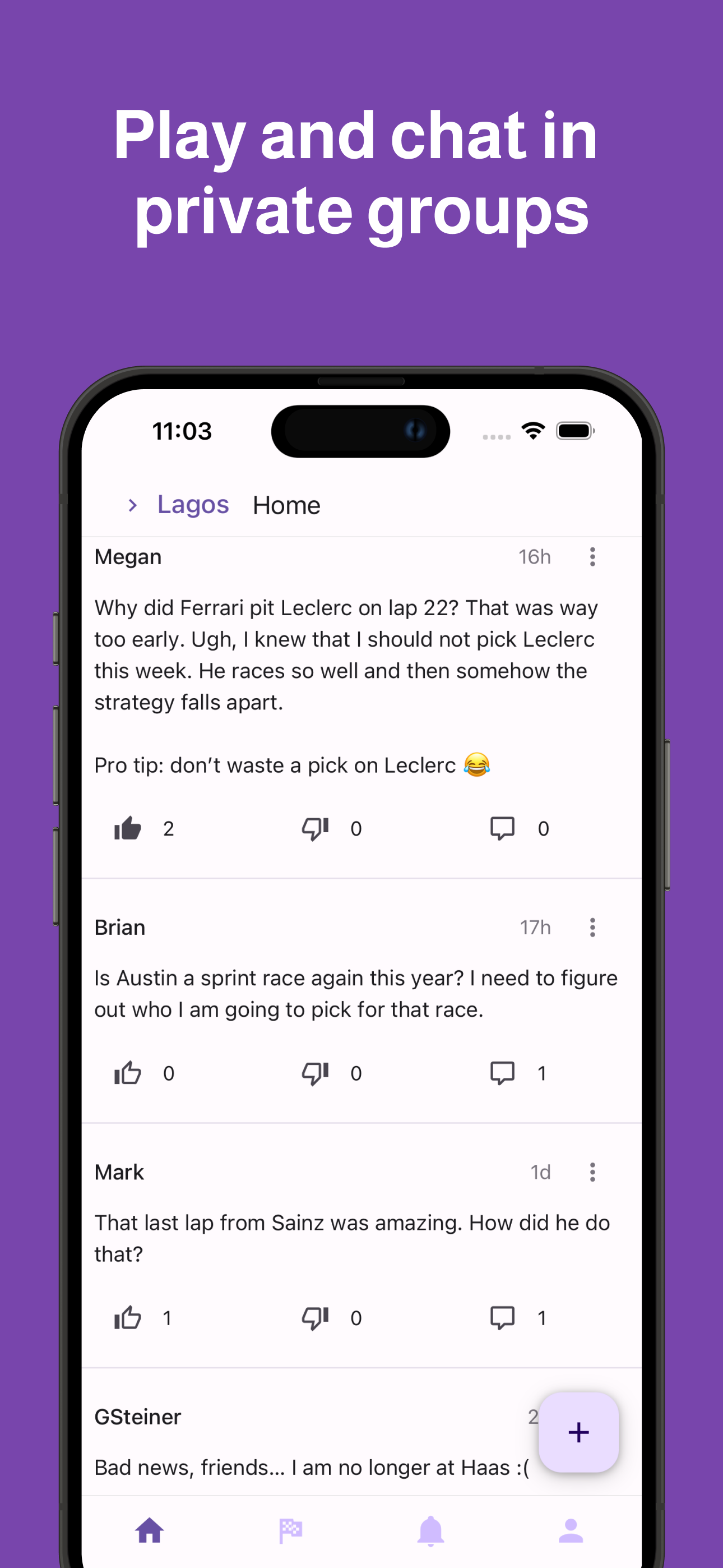 A fun and simple fantasy Formula 1 pick'em game